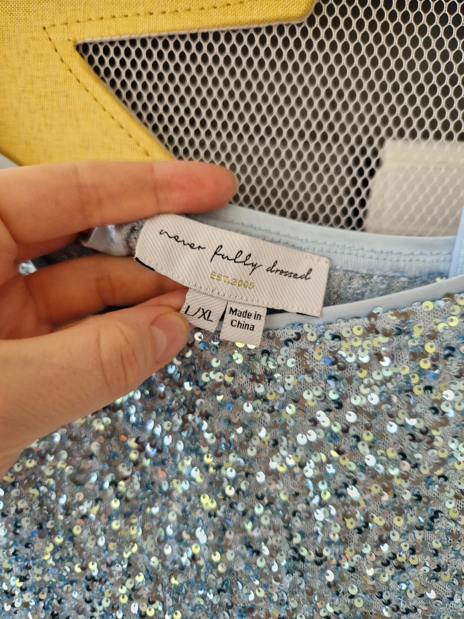 Ice Blue Sequin Jem Dress